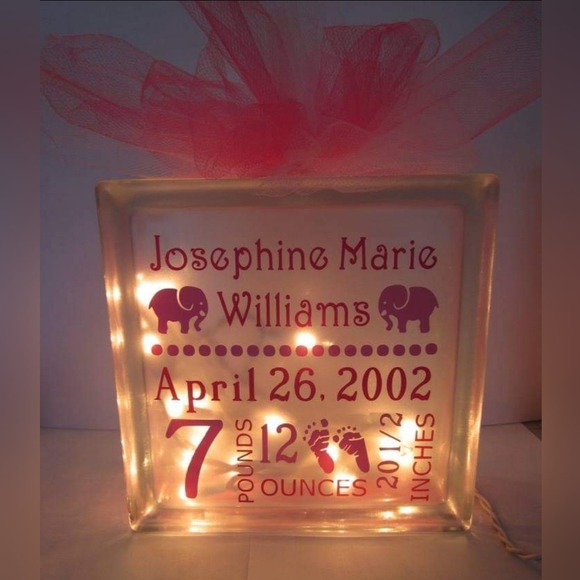 handcrafted | Other | Handcrafted Baby Keepsake Light Up Shadow Box ...